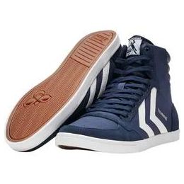 Sneaker Hummel "SLIMMER STADIL HIGH", Herren, Gr. 37, blau, Leder, Textil, Schuhe Sneaker