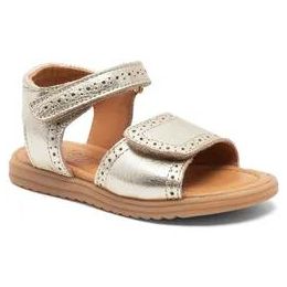 Sandale bisgaard "Andrea", M&auml;dchen, Gr. 27, gold (goldfarben), Leder, metallic, festlich, Schuhe Sandale, Sommerschuh, M&auml;dchen Schuh mit Klett, Gr&ouml;&szlig;enschablone zum Download