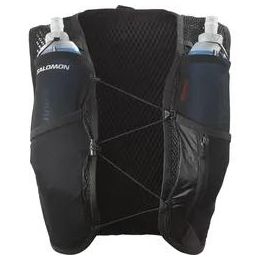 Trinkrucksack Salomon "ACTIVE SKIN 4 Women SET" Gr. S, schwarz (schwarz, metal), Rucks&auml;cke, Damen, S, Polyamid