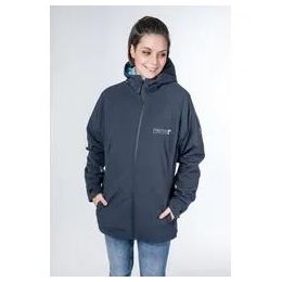 Winterjacke DEPROC ACTIVE "Whistler 3in1 II WMN", Damen, Gr. 34 (XS), blau, 96% Polyester; 4% Elasthan, mit verstellbarem Klettverschluss, Jacken Winterjacke, auch in Gro&szlig;en Gr&ouml;&szlig;en erh&auml;ltlich