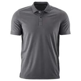 Radtrikot Gonso "Essential Poloshirt M", Herren, Gr. 5XL, grau, 100% Polyester, Rundhals, Trikots, Herren Fahrradtrikot kurzarm, elastisches und atmungsaktives Radshirt