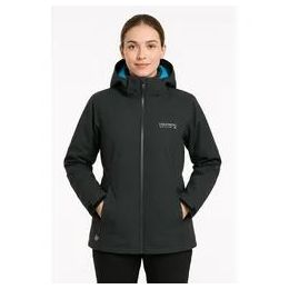 Winterjacke DEPROC ACTIVE "Whistler 3in1 II WMN", Damen, Gr. 36/38 (M), grau (anthra), 96% Polyester; 4% Elasthan, mit verstellbarem Klettverschluss, Jacken Winterjacke, auch in Gro&szlig;en Gr&ouml;&szlig;en erh&auml;ltlich