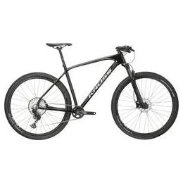 Mountainbike KROSS "Mountainbike Hardtail Level 10.0 Schwarz" Gr. 51, schwarz (schwarz, schwarz), Fahrr&auml;der, Herren, 51cm, 29 Zoll (73,66cm) hinten: 29 Zoll (73,66cm), mit Carbon-Rahmen und -Gabel