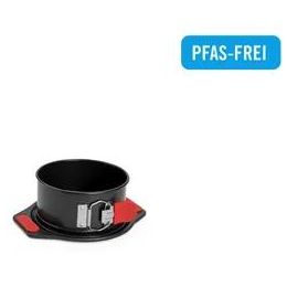 Springform Woll "Woll Let's bake Kuchenform, Backform, rund", schwarz, T:7cm &Oslash;:15cm, Aluminium, K&uuml;chenformen, mit Antihaftversiegelung und integrierten Silikongriffen, PFAS-Frei
