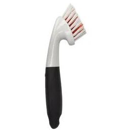 Reinigungsb&uuml;rste OXO GOOD GRIPS, schwarz-wei&szlig; (schwarz und wei&szlig;), B:5cm H:25,4cm, Kunststoff, Reinigungsb&uuml;rsten, Reinigungsb&uuml;rste, Fugenb&uuml;rste mit ergonomischem Griff