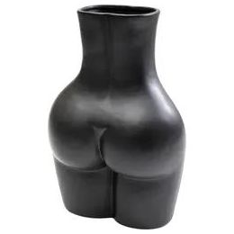 Tischvase KARE DESIGN "Vase Donna", schwarz, B:27cm H:40cm T:16cm, Dolomit, Keramik, Vasen