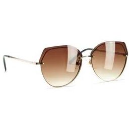 Sonnenbrille Lascana, Damen, braun, Sonnenbrillen Sonnenbrille, Trendy Sonnenbrille mit UV Schutz, Damenbrille