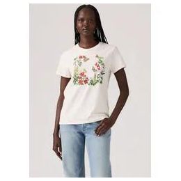 Levi's T-Shirt LEVI'S "THE PERFECT TEE", Damen, Gr. S (36), rosa (rose garden bw art o), Single Jersey, Obermaterial: 100% Baumwolle, regular fit taillenbedeckt, Rundhals, Shirts T-Shirt, mit Blumen Print