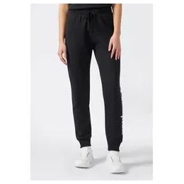 Jogginghose Champion, Damen, Gr. XS (36), N-Gr, schwarz (nbk, ns), Obermaterial: 55% Baumwolle, 45% Polyester, Hosen Jogginghose