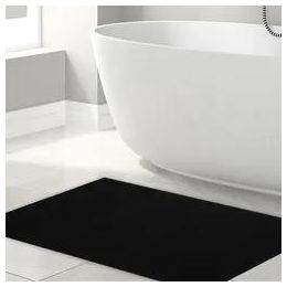 Badematte HAMMETEX "rutschfeste Badvorleger", schwarz, H:7,5mm, Baumwolle, Badematten, Badematte, einfarbig, 100% Baumwolle, in 2 Gr&ouml;&szlig;en erh&auml;ltlich
