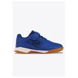 Hallenschuh Lotto, M&auml;dchen, Gr. 25, blau (blau, schwarz), Synthetik, Textil, Schuhe Hallenschuh, Indoor Sportschuhe