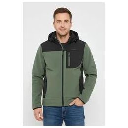Softshelljacke CMP, Herren, Gr. 60, gr&uuml;n (musk), Softshell, Obermaterial: 96% Polyester, 4% Elasthan. Futter: 100% Polyester, taillenbedeckt, hoch geschlossener Ausschnitt, angesetztes B&uuml;ndchen mit Windstopper, Jacken Softshelljacke, Wasserabweisend & Winddicht & Atmungsaktiv, &Uuml;bergangsjacke