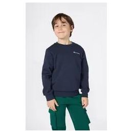 Sweatshirt Champion "SPORTWEAR CREWNECK Standard Fit", Jungen, Gr. S (128/134), blau (nny, ns), Obermaterial: 73% Baumwolle, 27% Polyester, normal, Rundhals, Sweatshirts Sweatshirt, f&uuml;r Kinder