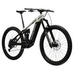 E-Bike KROSS "KROSS E-MTB Moon Boost 1.0 29" grau" Gr. 38, grau (grau, schwarz), Elektrofahrr&auml;der, 38cm, 29 Zoll (73,66cm), Pedelec, Elektrofahrrad f&uuml;r Damen und Herren, MTB