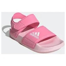 Badesandale Adidas SPORTSWEAR "ADILETTE SANDALE", M&auml;dchen, Gr. 36, bliss pink, cloud wei&szlig;, clear pink, Synthetik, Schuhe, mit Klettverschluss, f&uuml;r Kinder & Jugendliche