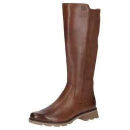 Stiefel Caprice "Caprice Stiefel Leder/Textil", Damen, Gr. 38, braun (cognac), Leder, Textil, Schuhe Stiefel