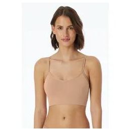 Bustier Schiesser "Casual Seamless", Damen, Gr. XXL, N-Gr, rosa (maple), Microtouch, Obermaterial: 95% Polyamid, 5% Elasthan, BHs Bustier, ohne st&ouml;rende Seitenn&auml;hte, herausnehmbare Pads, elastisch