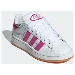 Sneaker Adidas ORIGINALS "CAMPUS 00S KIDS", M&auml;dchen, Gr. 38, cloud wei&szlig;, semi lucid fuchsia, cloud wei&szlig;, Leder, Synthetik, Schuhe Sneaker, f&uuml;r Kinder & Jugendliche