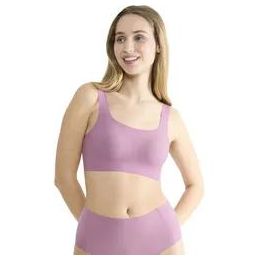 Bustier Sloggi "ZERO Feel 2.0 Top", Damen, Gr. S, N-Gr, lila, Single Jersey, Obermaterial: 76% Polyamid, 24% Elasthan, BHs Bustier, nahtlos und unsichtbar