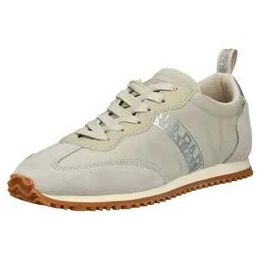Sneaker Napapijri "Napapijri Sneaker Leder/Textil", Damen, Gr. 37, beige, Leder, Textil, Schuhe Sneaker