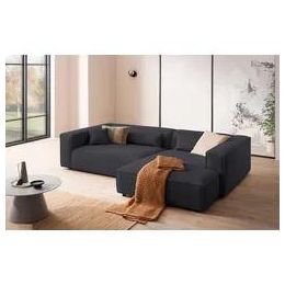 Ecksofa "PIARA XXL, Big-Sofa, Cord, Leinenoptik o. Strukturstoff, L-Form", anthrazit, B:288cm H:66cm T:198cm, 100% Polyester, LeGer Home by Lena Gercke, Sofas, Ecksofa, wahlweise Ottomane rechts/links, Kedernaht, extra tiefe Sitzfl&auml;che