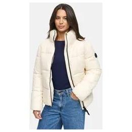 Winterjacke Marikoo "Hazalee", Damen, Gr. S, cream, Obermaterial: 100% Polyester; Futter: 100% Polyester; Wattierung: 100% Polyester; &Auml;rmelfutter: 100% Polyester, Jacken Winterjacke, mit leicht gl&auml;zendem Obermaterial und hohem Kragen