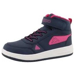 Sneakerboots Kappa "Jello", Jungen, Gr. 33, denim, pink, Synthetik, Schuhe Sneakerboots, Winterschuhe, Winterboots, Sneaker, gef&uuml;ttert
