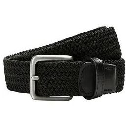 Jack & Jones Stretchg&uuml;rtel JACK & JONES "JACSPRING WOVEN BELT NOOS", Damen, Gr. 80, schwarz, Materialmix, Flechtoptik, unifarben, G&uuml;rtel, Materialmix, verschiedene L&auml;ngen
