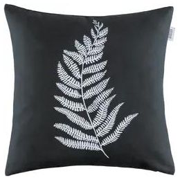 Sch&ouml;ner Wohnen Dekokissen "Viva", schwarz, B:45cm L:45cm, Obermaterial: 92% Baumwolle, 8% Polyester, SCH&Ouml;NER WOHNEN-KOLLEKTION, Dekokissen_Sitzkissen_Kissenh&uuml;llen, im Naturlook