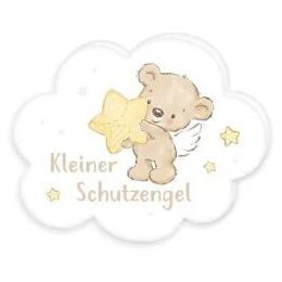 Dekokissen Baby Best "Kleiner Schutzengel", bunt (bunt, bedruckt), B:29cm H:5cm L:33cm, Polyester, Dekokissen_Sitzkissen_Kissenh&uuml;llen, hochfarbig bedruckt