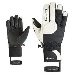 Skihandschuhe Ziener "GINOS-Z GTX PR glove man", Damen, Gr. 9.5, schwarz.wei&szlig;, Materialmix, Handschuhe