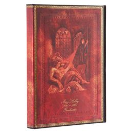 Paperblanks Liniertes Notizbuch ''M. Shelley, Frankenstein'' in Rot - (B)18 x (H)23 cm - 55% | Buero-schulbedarf