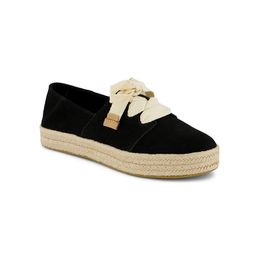 Toms Shoes TOMS Leder-Espadrilles in Schwarz - 51% | Gr&ouml;&szlig;e 37 | Damen-schuhe-halbschuhe