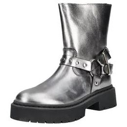 Stiefel Steve Madden "Steve Madden Stiefel Leder", Damen, Gr. 41, gunmetal, Leder, Schuhe Stiefel