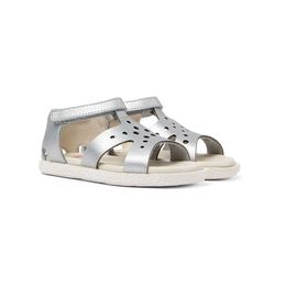 Camper Leder-Sandalen in Silber - 50% | Gr&ouml;&szlig;e 24 | Babysandalen