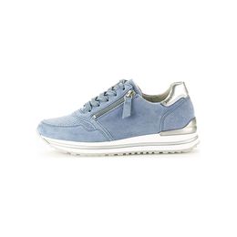 Gabor Leder-Sneakers in Hellblau - 38% | Gr&ouml;&szlig;e 39 | Damen-sneakers