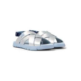 Camper Sandalen in Silber/ Hellblau - 44% | Gr&ouml;&szlig;e 31 | Kindersandalen