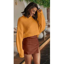 Milan Kiss Rollkragenpullover in Senf - 61% | Gr&ouml;&szlig;e S | Damen-pullover-cardigans