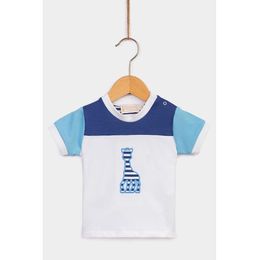 Sophie la Girafe Shirt in Wei&szlig;/ Blau - 60% | Gr&ouml;&szlig;e 74 | Baby-shirts