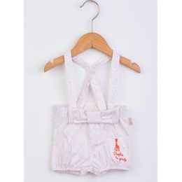 Sophie la Girafe Latzhose in Wei&szlig; - 60% | Gr&ouml;&szlig;e 68 | Babyhosen