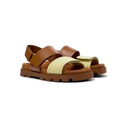 Camper Leder-Sandalen "Brutus" in Hellbraun - 48% | Gr&ouml;&szlig;e 41 | Damen-sandalen