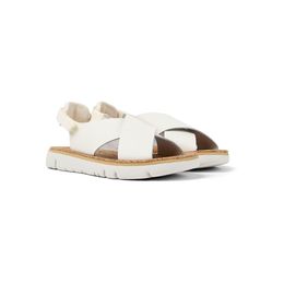 Camper Leder-Sandalen in Wei&szlig; - 49% | Gr&ouml;&szlig;e 40 | Damen-sandalen