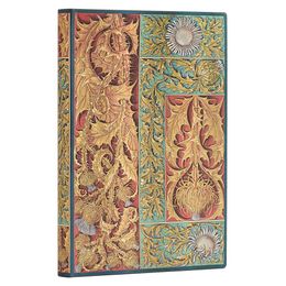 Paperblanks Liniertes Notizbuch ''Wilde Distel'' in T&uuml;rkis/ Rot/ Gold - (B)18 x (H)23 cm - 53% | Buero-schulbedarf