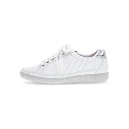Gabor Leder-Sneakers in Wei&szlig; - 56% | Gr&ouml;&szlig;e 40 | Damen-sneakers