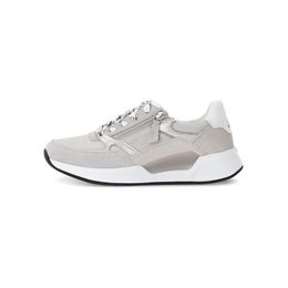 Gabor Leder-Sneakers in Grau - 55% | Gr&ouml;&szlig;e 39 | Damen-sneakers