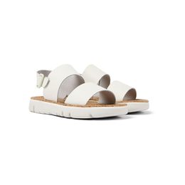 Camper Leder-Sandalen in Wei&szlig; - 53% | Gr&ouml;&szlig;e 40 | Damen-sandalen
