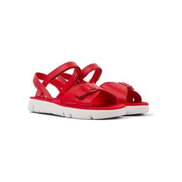 Camper Leder-Sandalen "Oruga" in Rot - 51% | Gr&ouml;&szlig;e 38 | Damen-sandalen