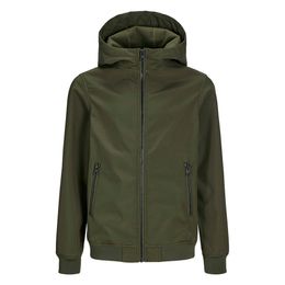 Jack & Jones JACK & JONES Junior Softshelljacke in Khaki - 44% | Gr&ouml;&szlig;e 176 | Kinder-outdoor-jacken