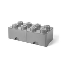 Lego Schubladenbox "Brick 8" in Grau - (B)50 x (H)18 x (T)25 cm - 45% | Kisten-koerbe