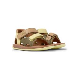 Camper Leder-Halbsandalen "Bicho" in Khaki - 52% | Gr&ouml;&szlig;e 25 | Babysandalen